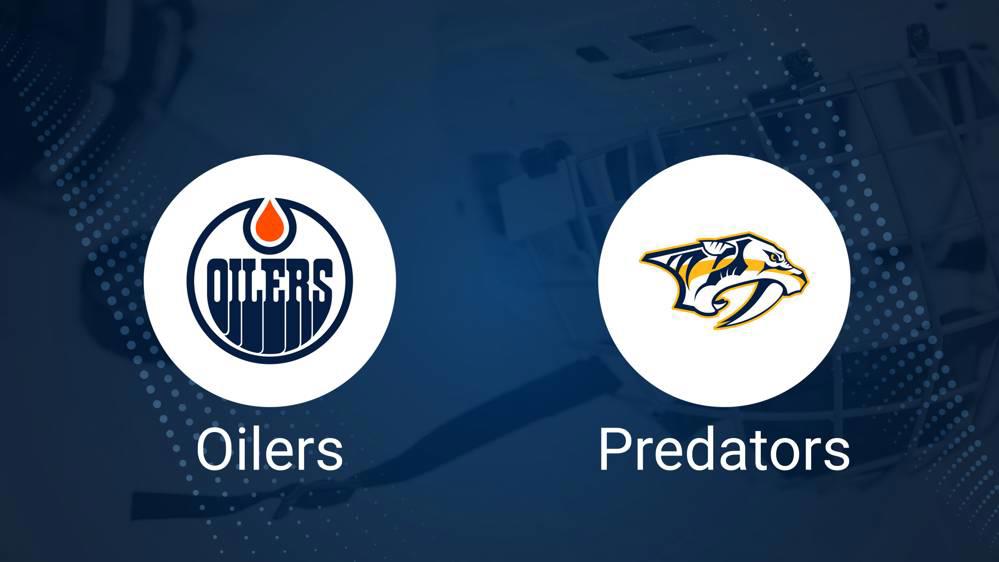 Where to Watch Edmonton Oilers vs. Nashville Predators on TV or ...